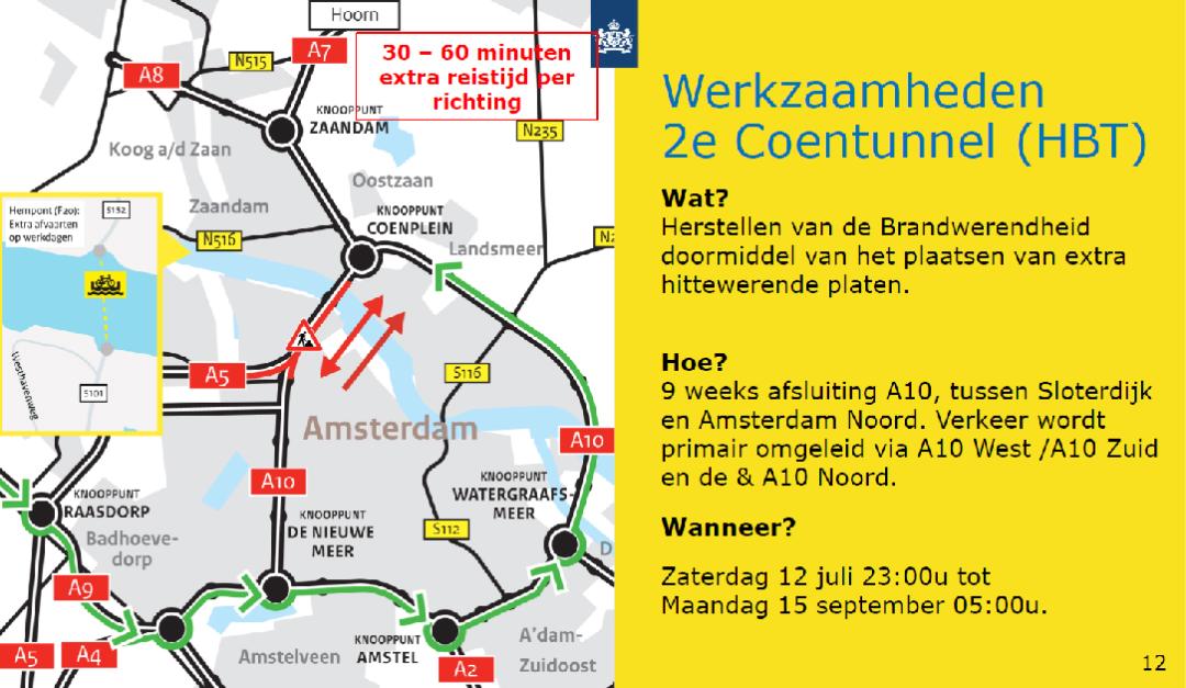 2025: grootschalige verkeershinder A10 - overzicht | Parkeerbedrijf VU-VUmc